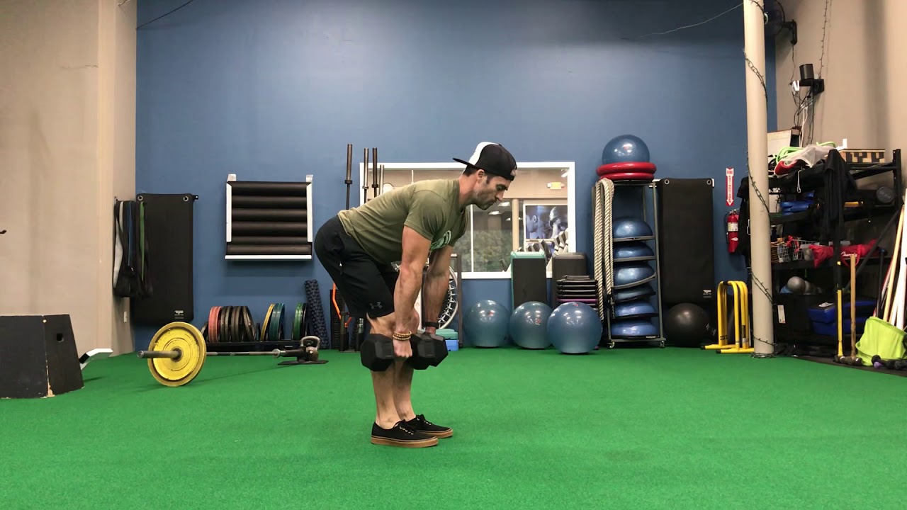 Dumbbell RDL with pause - YouTube