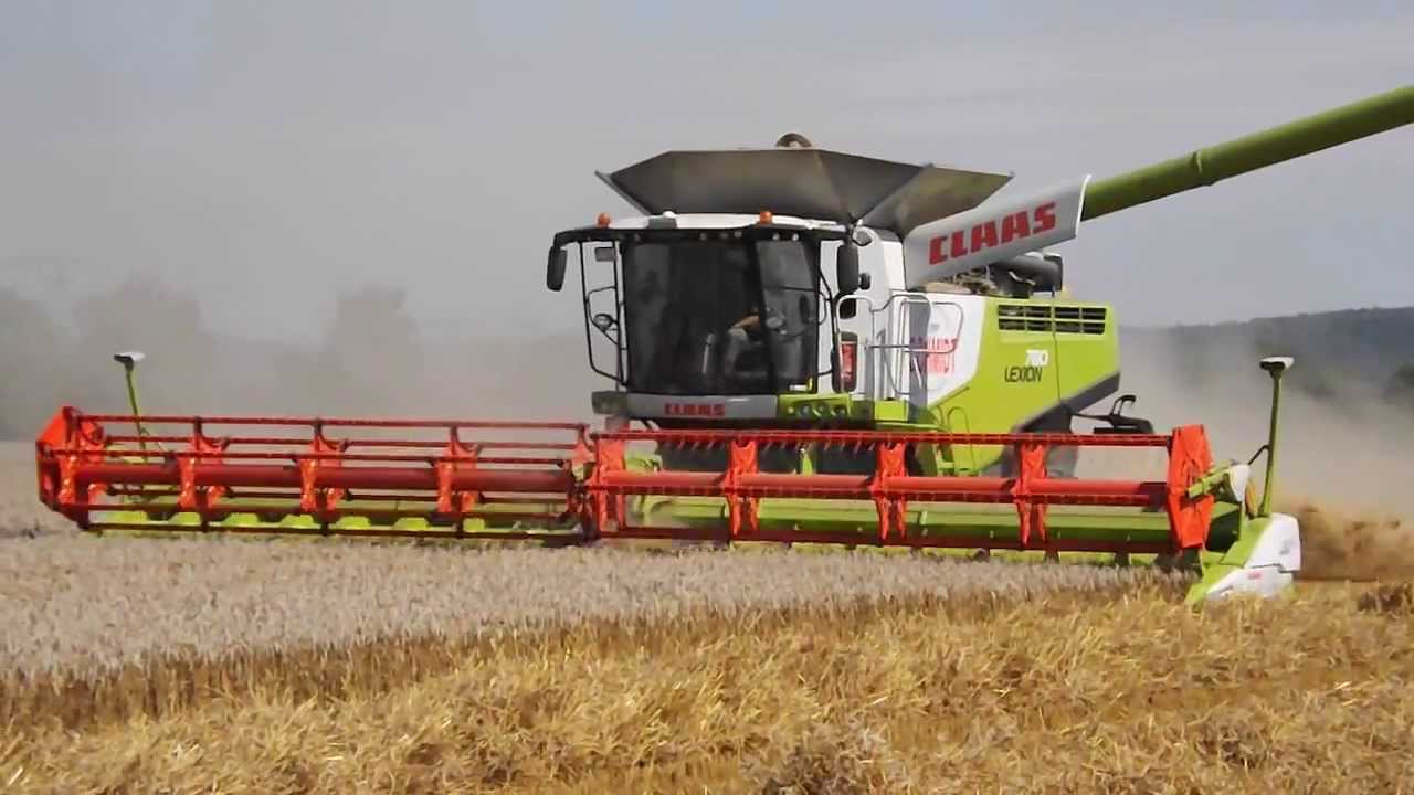 CLAAS Lexion 780 Terra Trac mit Vario 1200 - YouTube