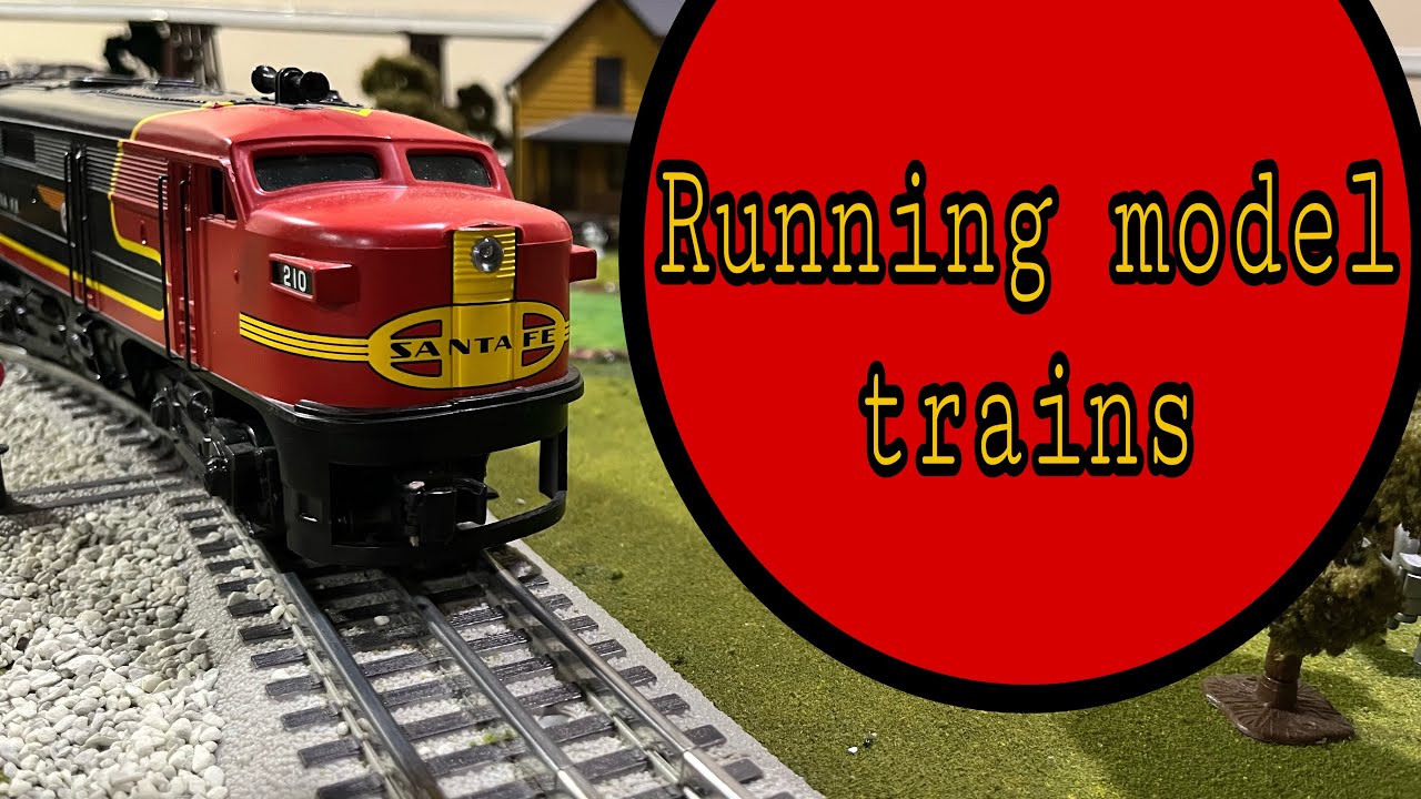 Running model trains | no commentary | O scale model trains - YouTube