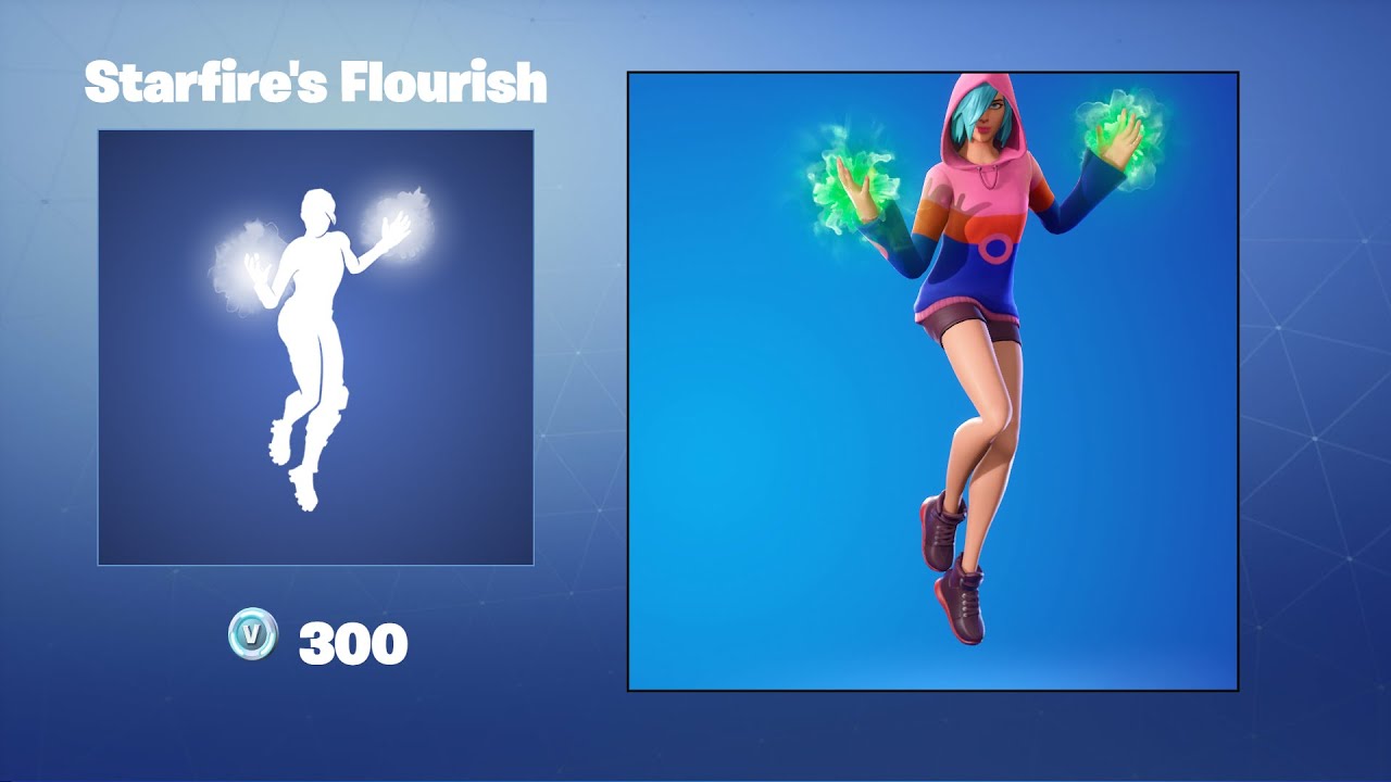Starfire's Flourish | Fortnite Emote - YouTube