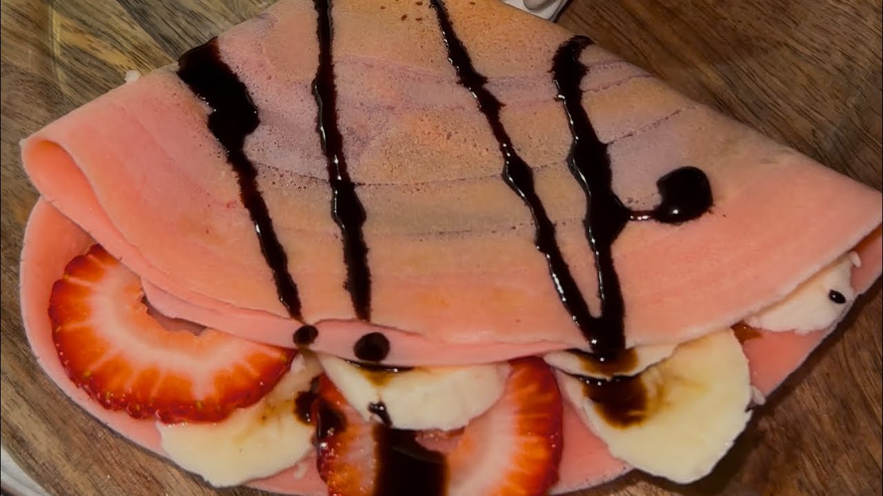 Deliciosas Crepas rellenas Rosas | Como hacer crepas - YouTube