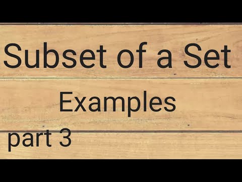 Subset of a set examples|8th class Maths|Exercise 1.1 Q : 1 | Punjab ...