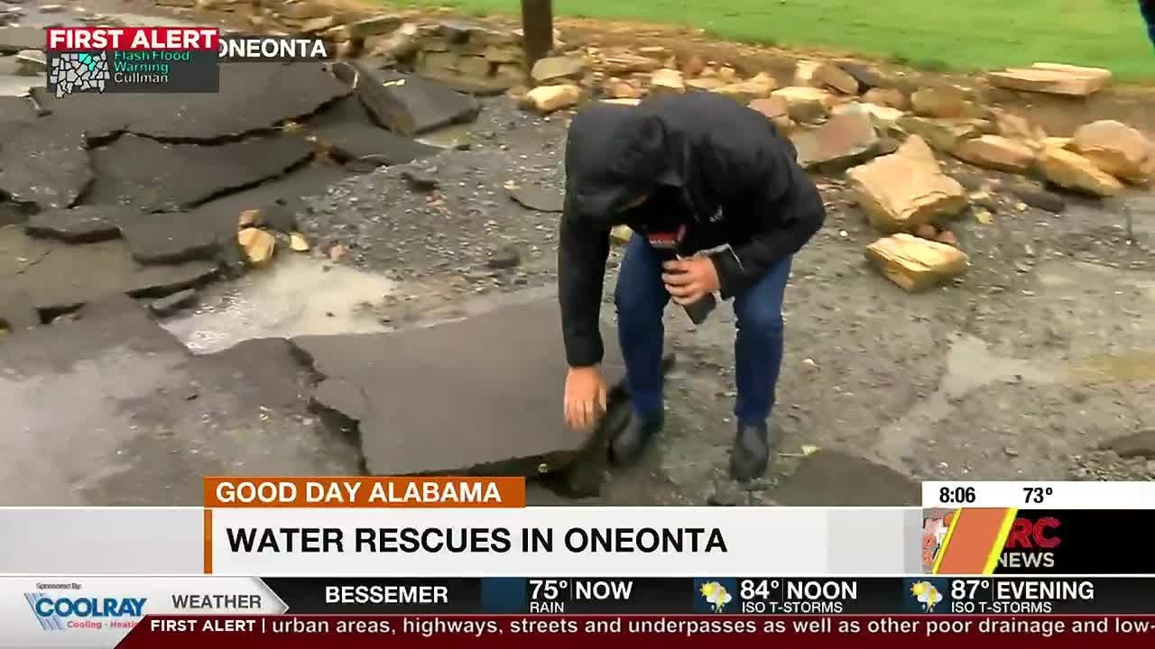 Flooding in Oneonta - YouTube