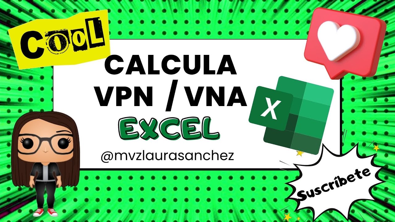 COMO CALCULAR VPN / VAN /VNA en #excel @MVZLauraSanchez - YouTube
