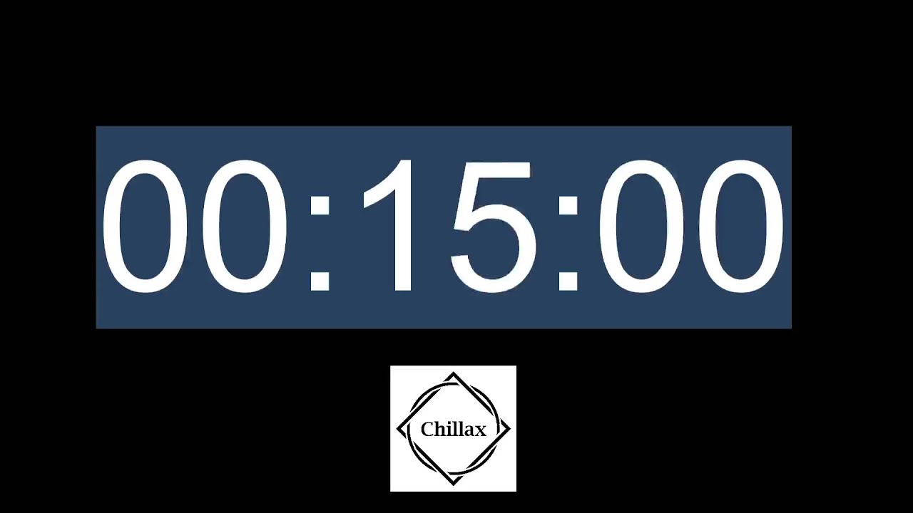 15 Minutes Countdown Timer with Ambient Music and Alarm - YouTube