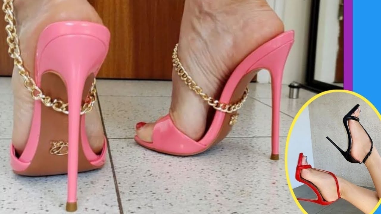 high heel shoes sandals and footwear collection for ladies - YouTube