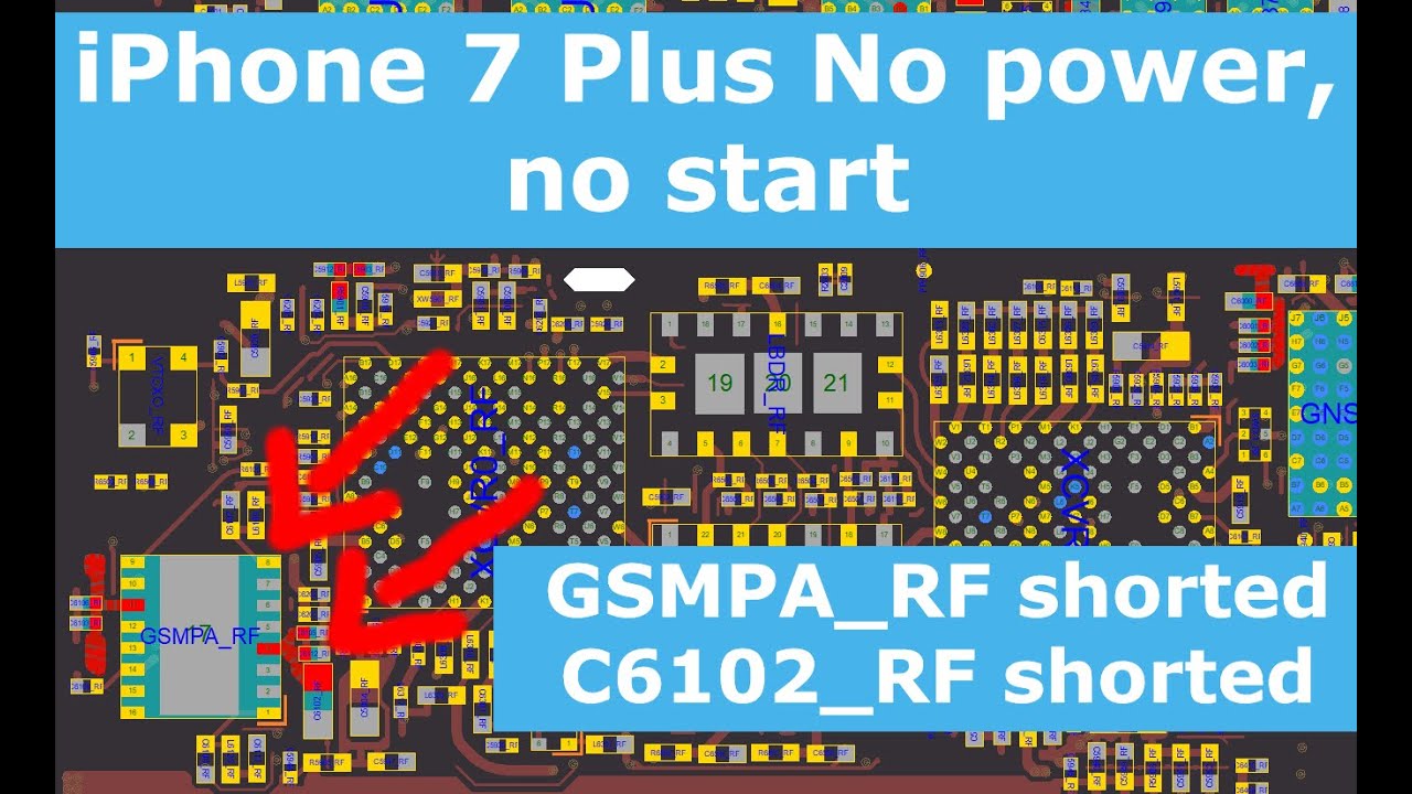 iPhone 7 Plus No power, No start, Not charging, shorted PP_VDD_MAIN ...