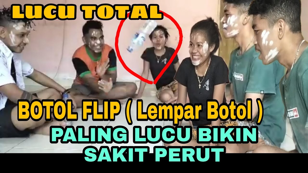 Permainan Game Botol Plastik ( FLIP BOTOL ) || Lucu Total - YouTube