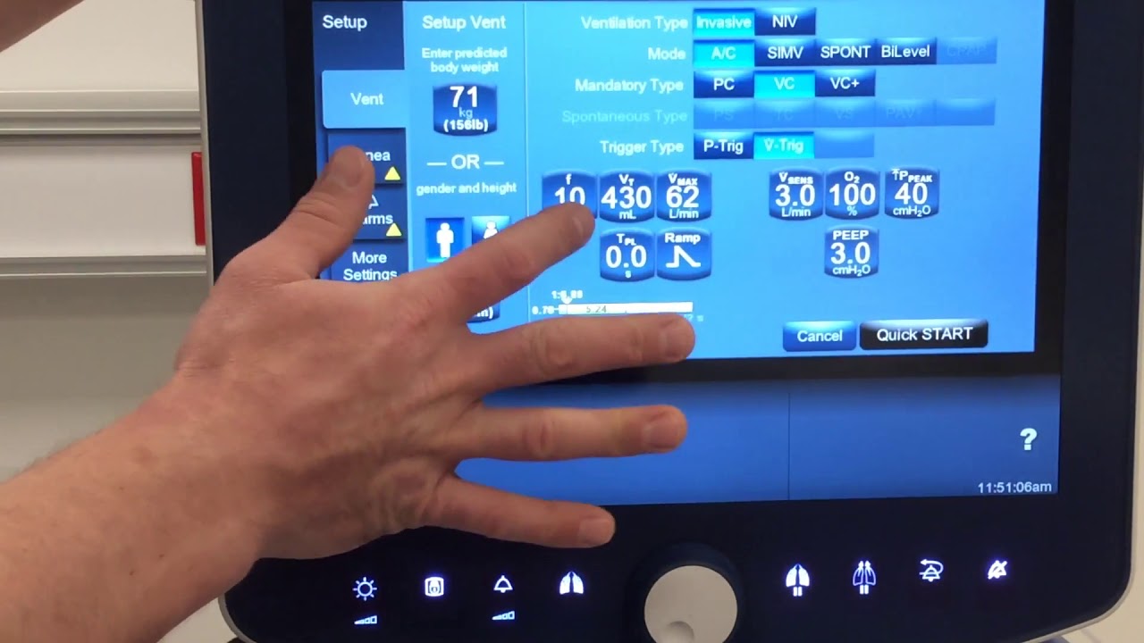 Part 1 Pb 980 Volume Vent Startup - YouTube