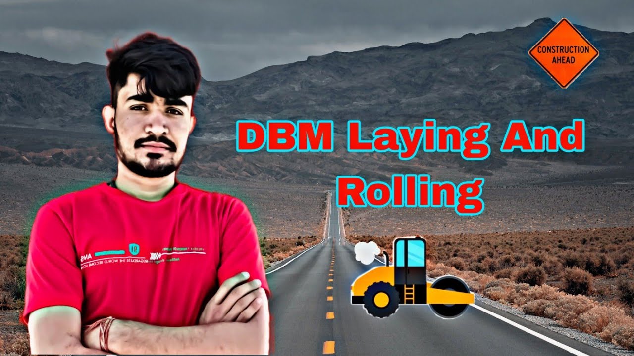 DBM Laying process#DENSE_BITUMINOUS_MACADAM laying with sensor paver ...