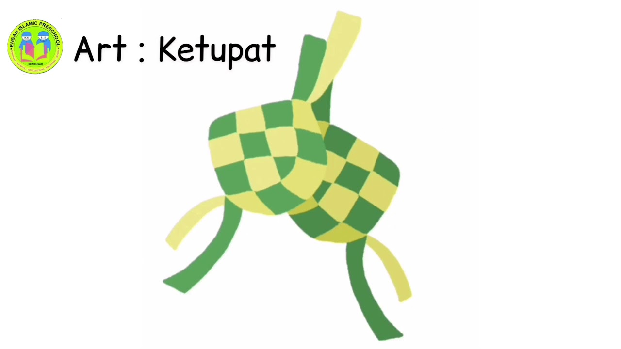 Preschool Hari Raya Art - How To Draw Ketupat - YouTube