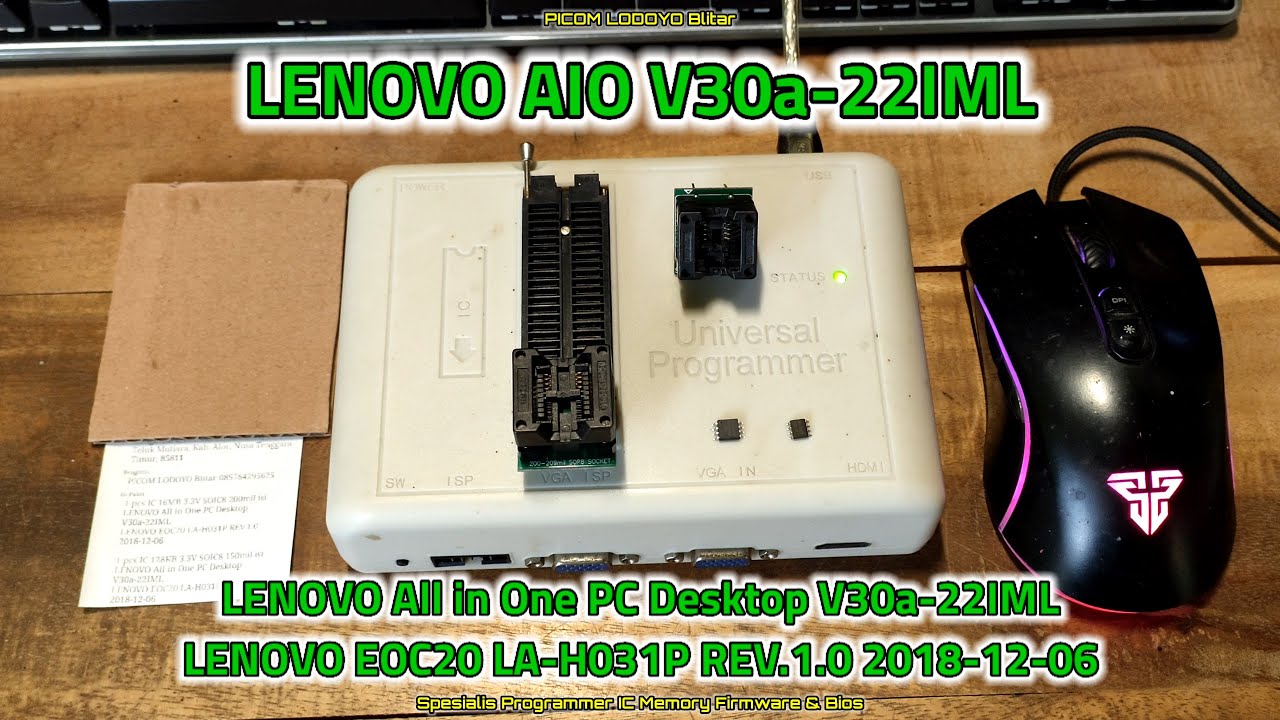 LENOVO All in One PC Desktop V30a-22IML EOC20 LA-H031P REV.1.0 2018-12 ...