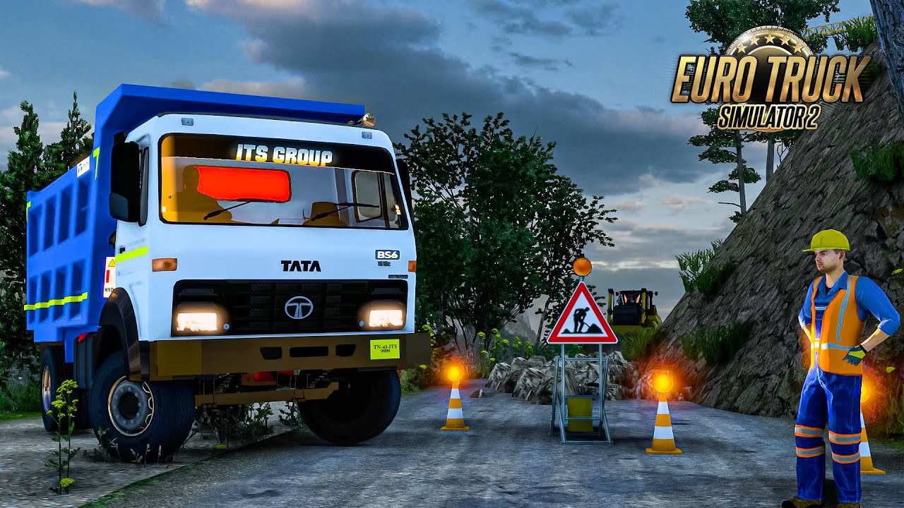 TATA TIPPER LORRY ACCIDENT ETS2 GAMEPLAY Indian Mods TOM GAMING - YouTube