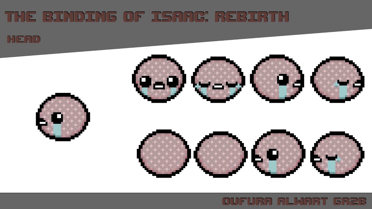 The binding of Isaac: Rebirth - Sprite sheets - YouTube