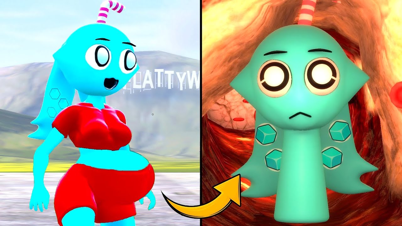 NEW WHAT`S INSIDE PREGNANT AQUA SPRUNKI POPPY PLAYTIME CHAPTER 4 In ...