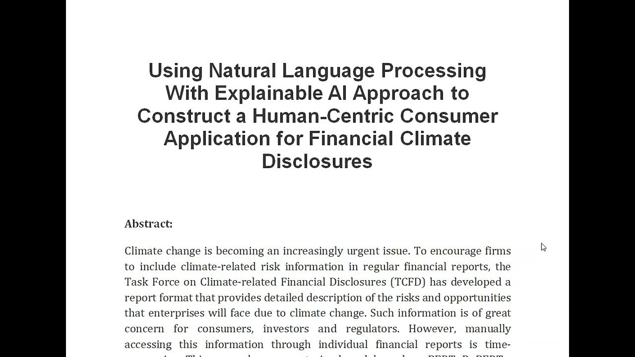 Using Natural Language Processing With Explainable AI Approach to Construct a Human Centric ...