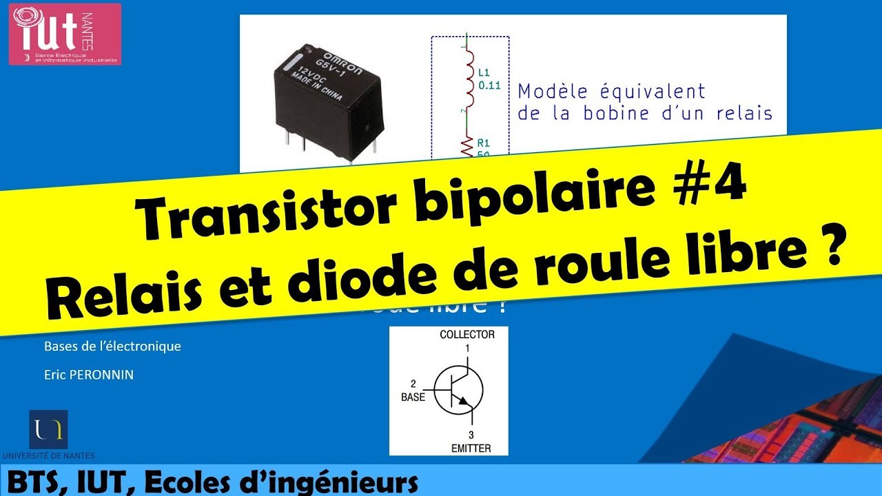 Cours d'électronique : Transistor bipolaire #4. Pourquoi la diode de ...