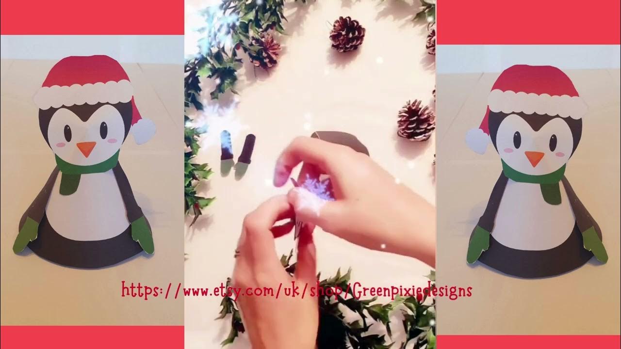 Make a Christmas penguin craft tutorial - YouTube