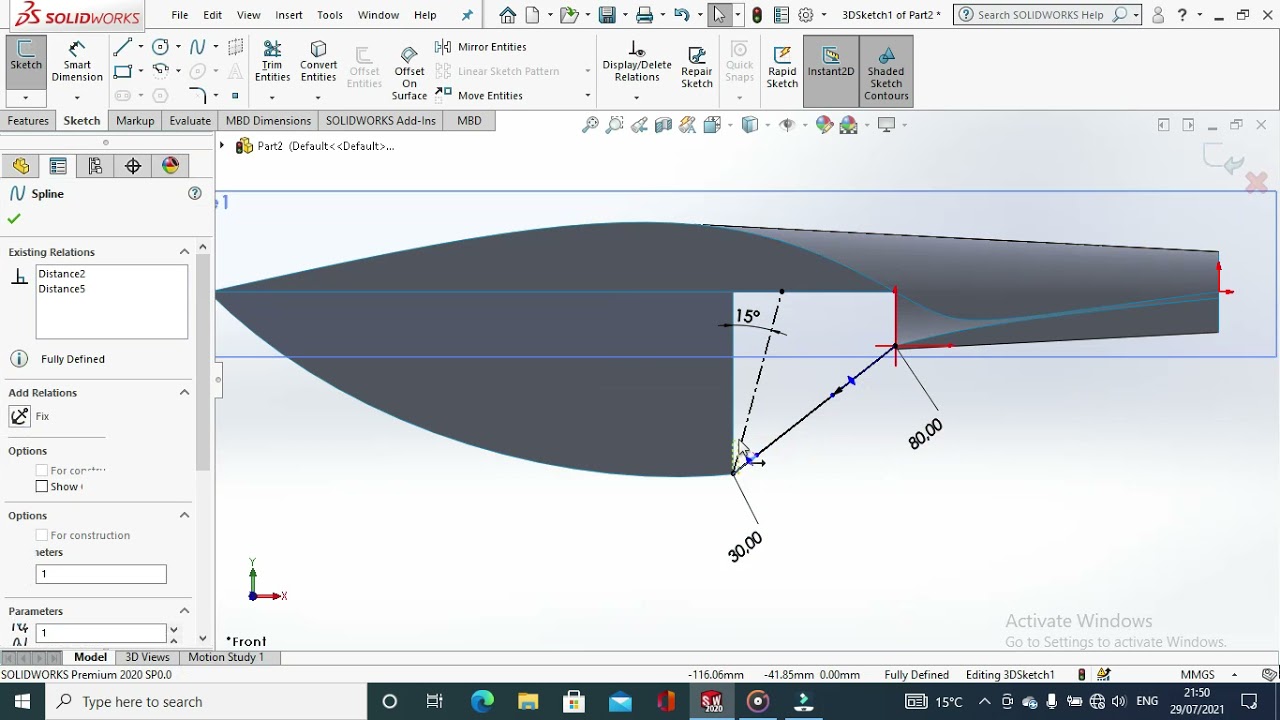 3D/CAD Design Solidworks/ knife1/Messer1 - YouTube
