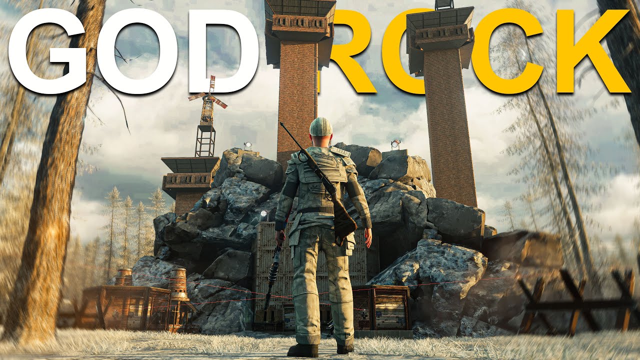 Rust - WE LIVED IN AN OVERPOWERED GOD ROCK - YouTube