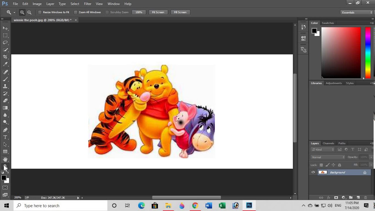 Chapter 4 Use of zoom tool and crop tool in photoshop - YouTube