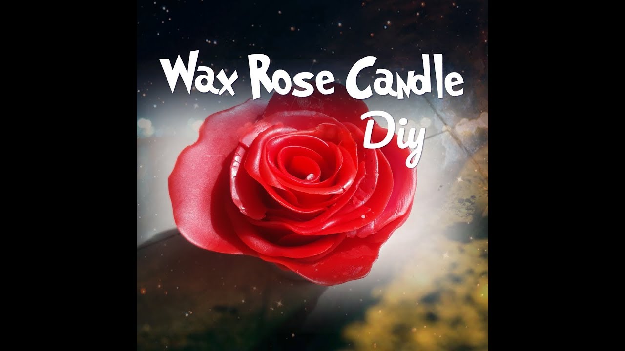 How to make rose candle - YouTube