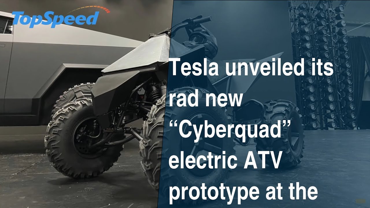Tesla unveiled its rad new “Cyberquad” electric ATV prototype at the ...