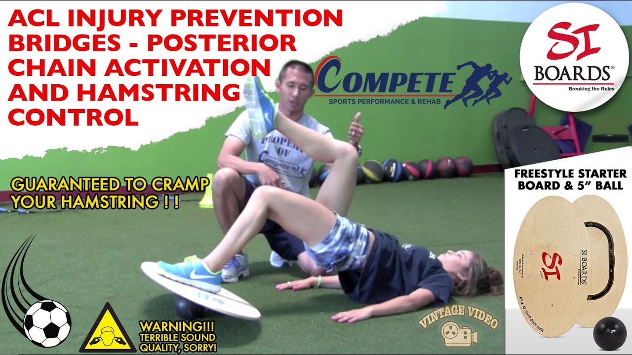 ACL Injury Prevention Bridges on Si Boards Balance Board - YouTube