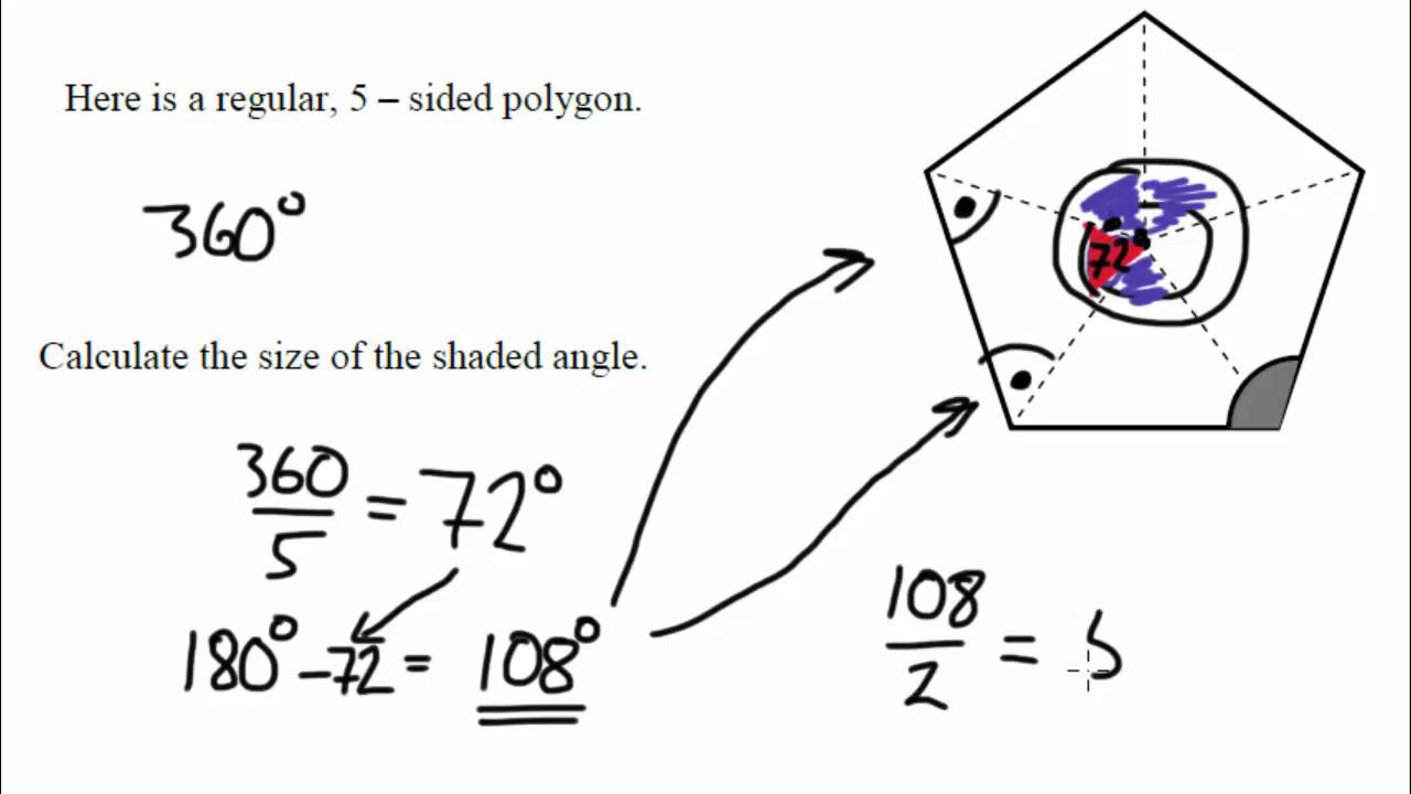 Nat 5: Angles of a polygon - YouTube