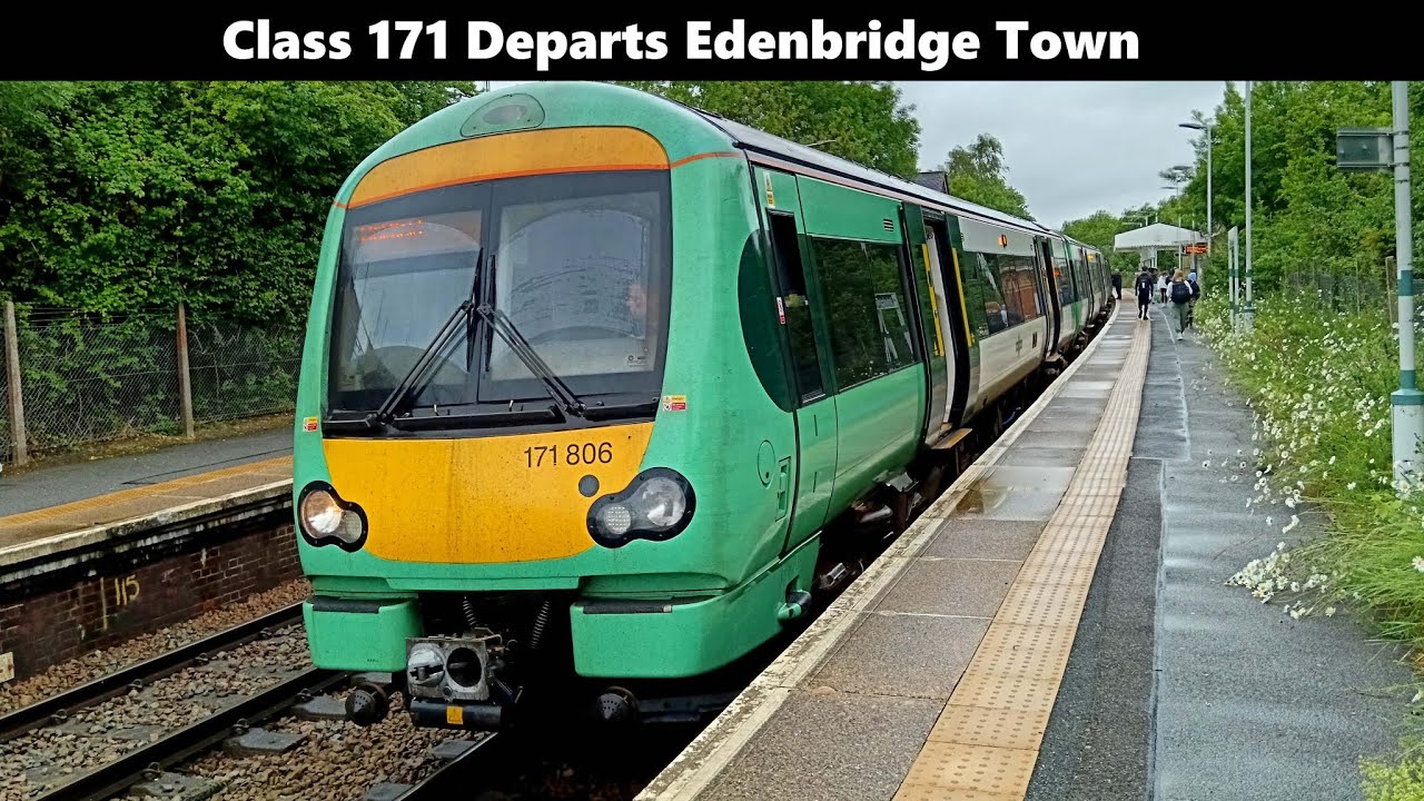 Southern Class 171 Thrashes out of Edenbridge Town | 27/05/2025 - YouTube