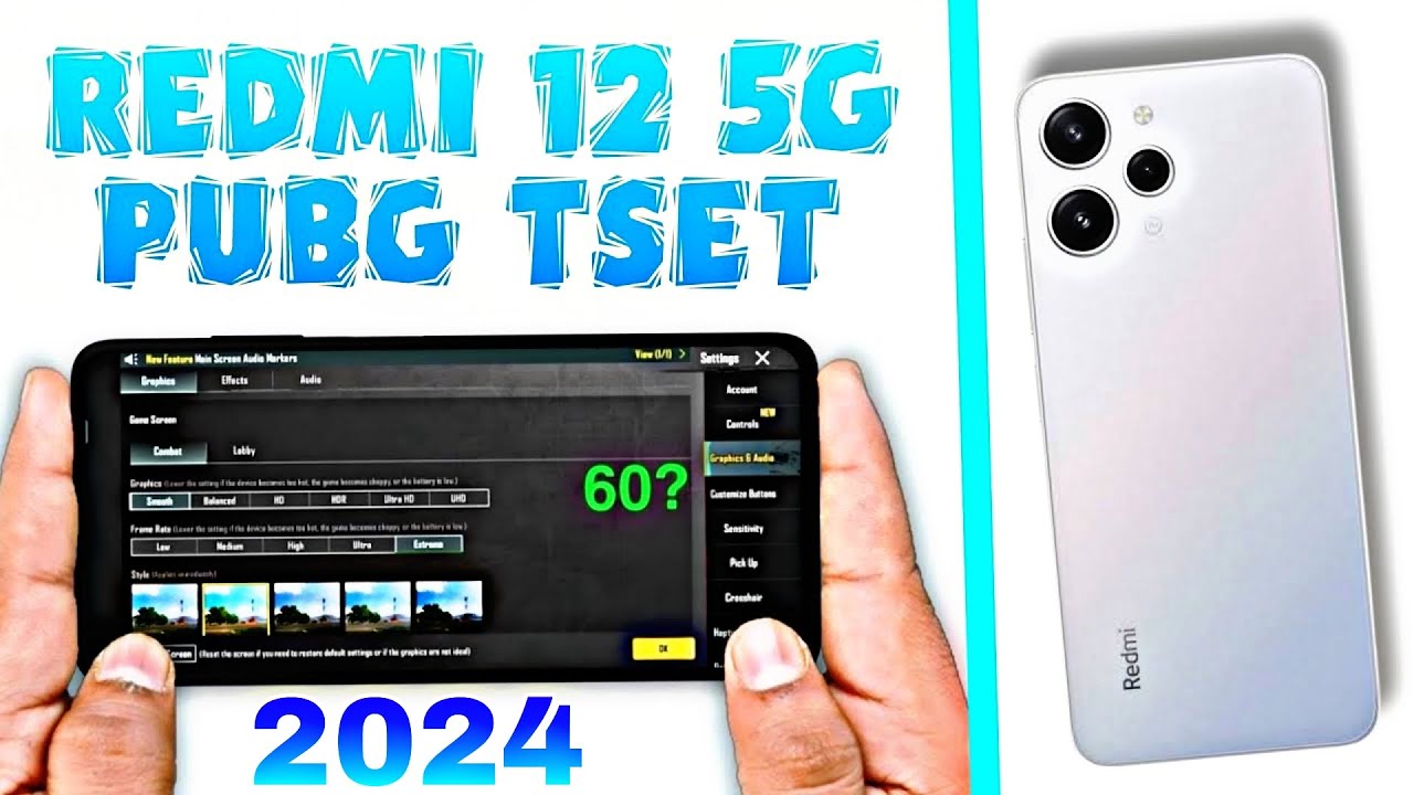 Redmi 12 5g PUBG & BGMI Test 2024 - YouTube