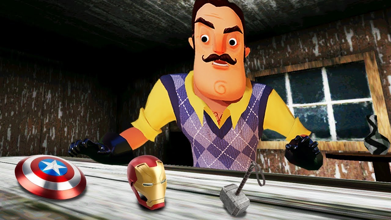 Funny moments in Hello Neighbor The Horror Game || Experiments with ...