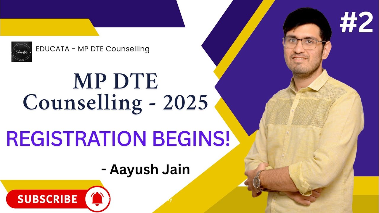 MP DTE Counselling 2025 | Complete process | Complete flow in detail - YouTube
