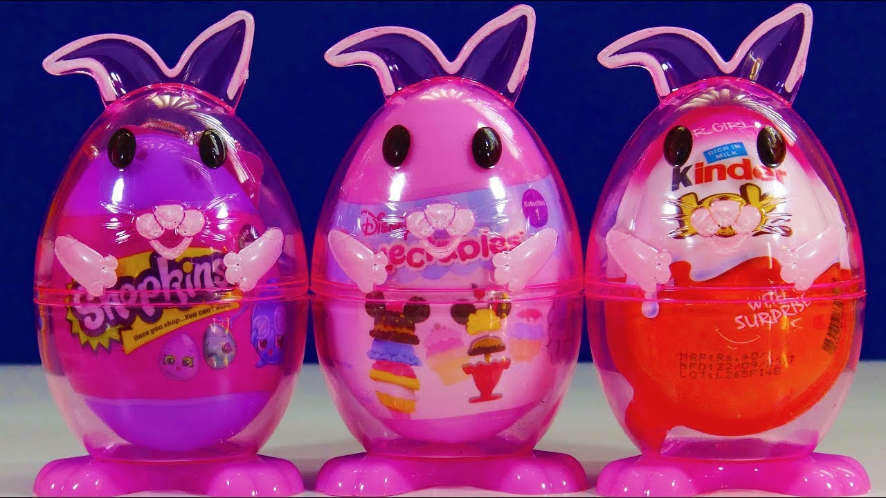 Rabbit Surprise Egg Toys Kinder Joy Eggs Disney D-Lectables Egg ...