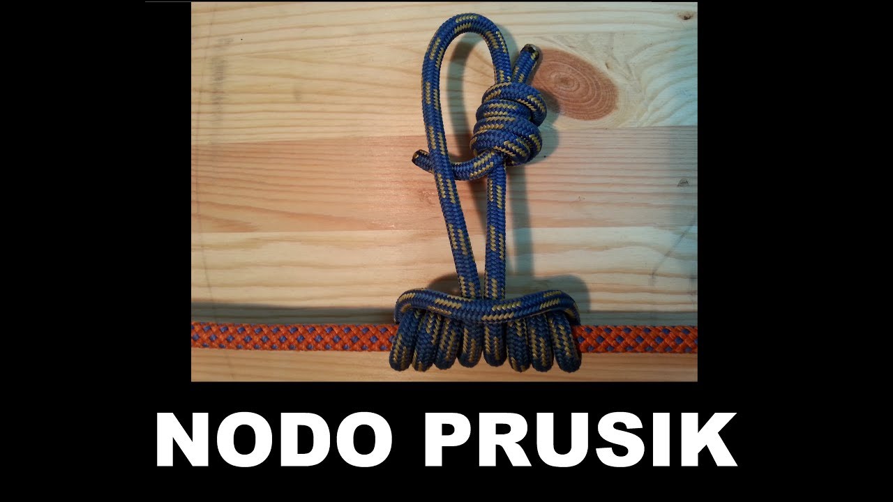 nodo prusik - autobloccante bidirezionale - YouTube