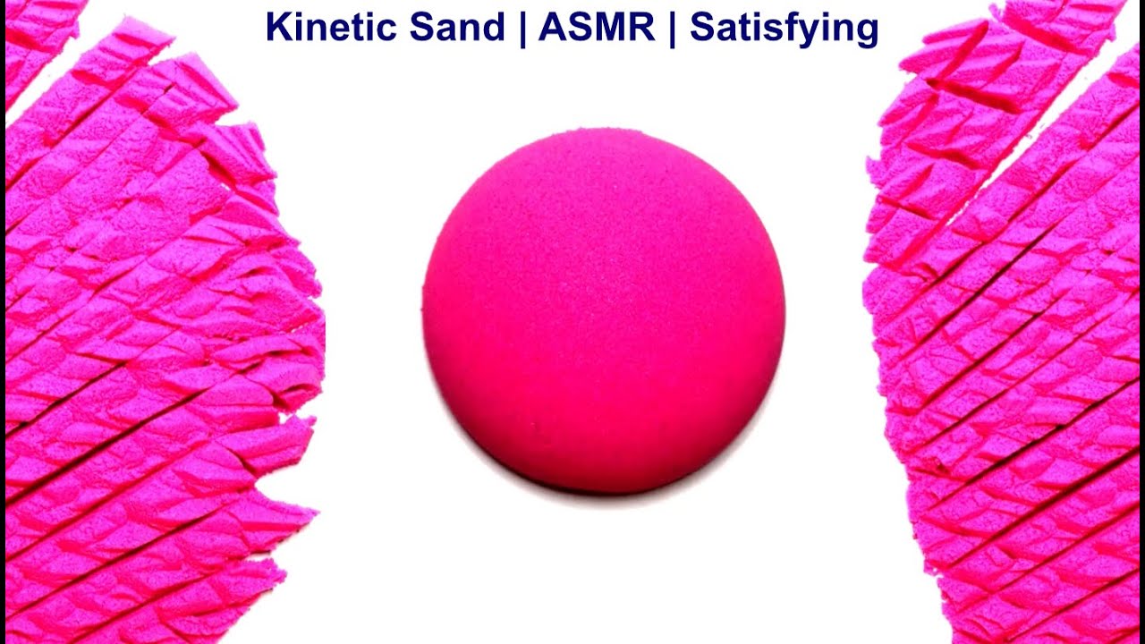 Kinetic Sand | ASMR | Satisfying | Pink | Squish | Top - YouTube