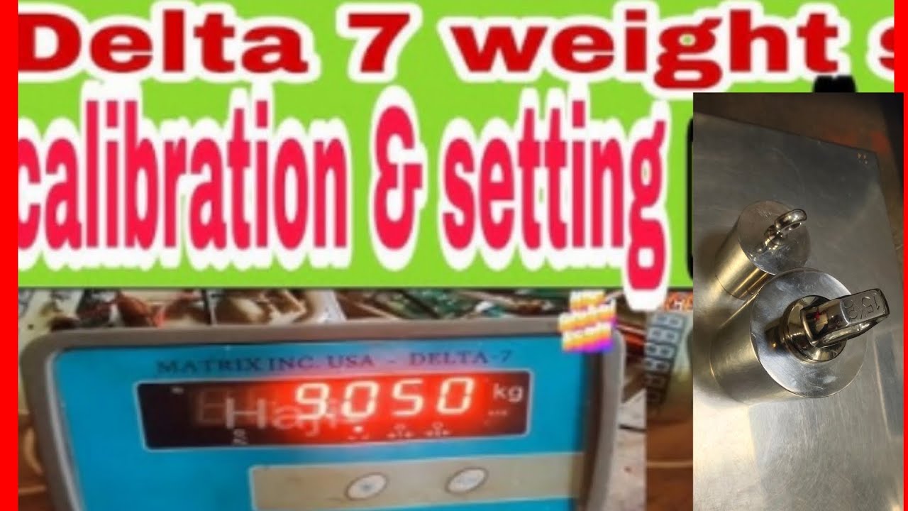 Delta 7 weight scale calibration. Connection serial port. Matrix USA ...