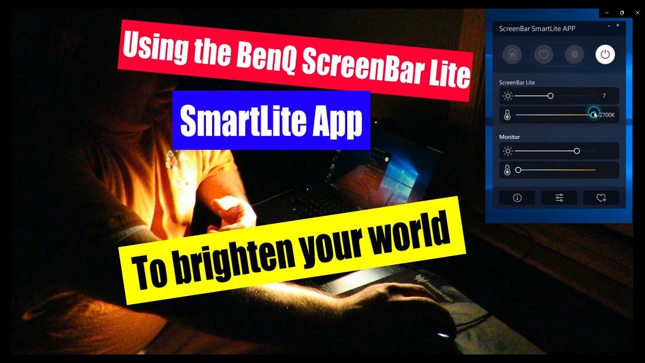 How To Use The Benq Screenbar | Smartlite App Guide - YouTube