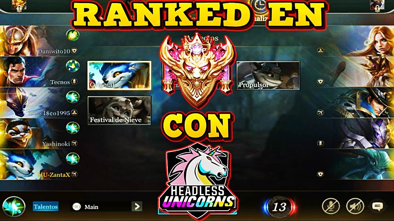 ARENA OF VALOR [AoV] | RANKED EN MAESTRO CON HEADLESS UNICORNS #1 - YouTube