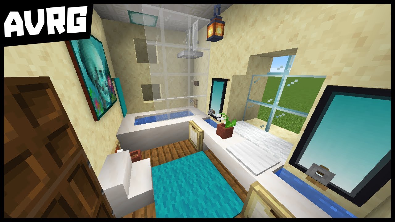 Make a Realistic Bathroom in Minecraft (No Commands!) - YouTube