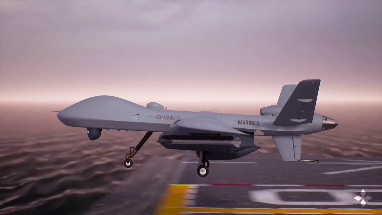 MQ-9B STOL - kit for operations aboard an aircraft carrier - big-deck ...