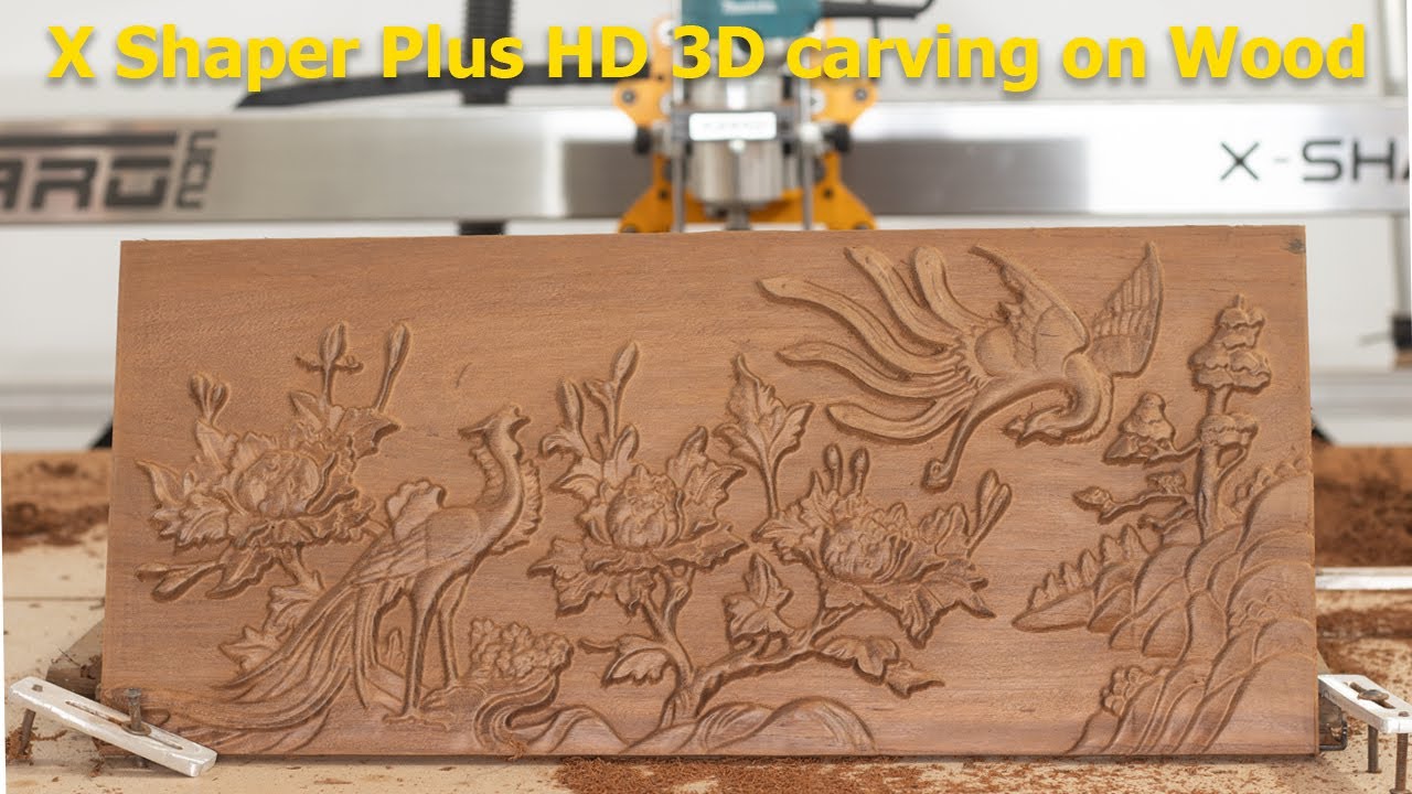 CNC Router HD 3D Wood carving - Nisaro CNC India - X Shaper Plus CNC ...