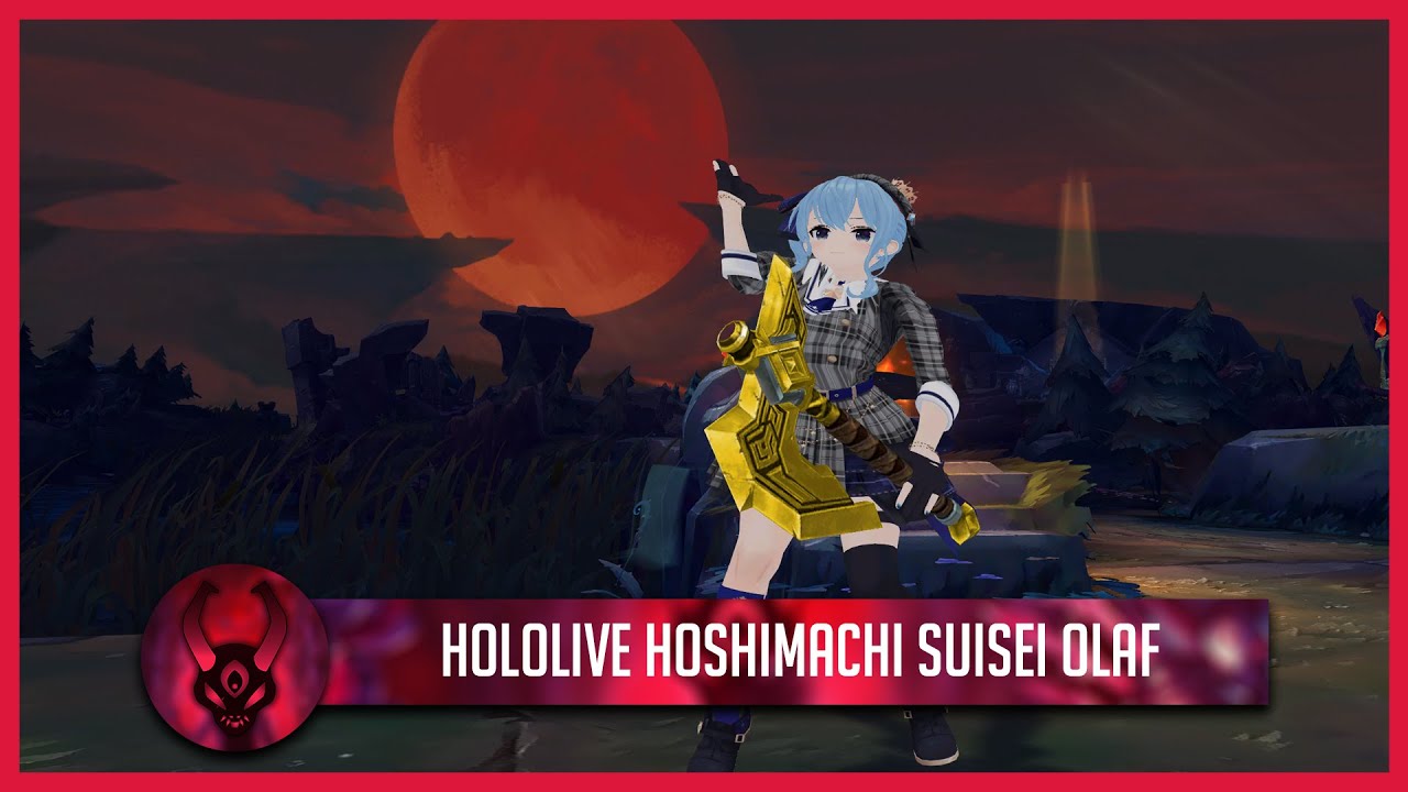 League of Legends KillerSkins Hololive Hoshimachi Suisei Olaf - YouTube