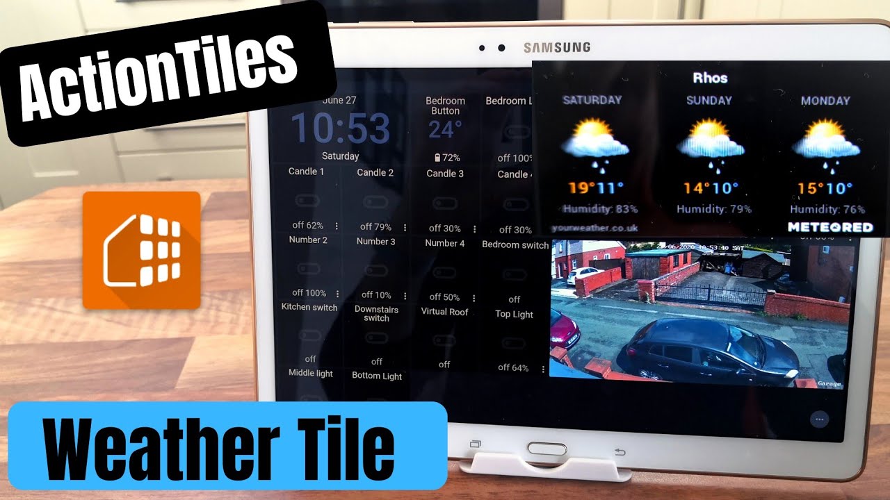 ActionTiles Weather Tile setup - YouTube