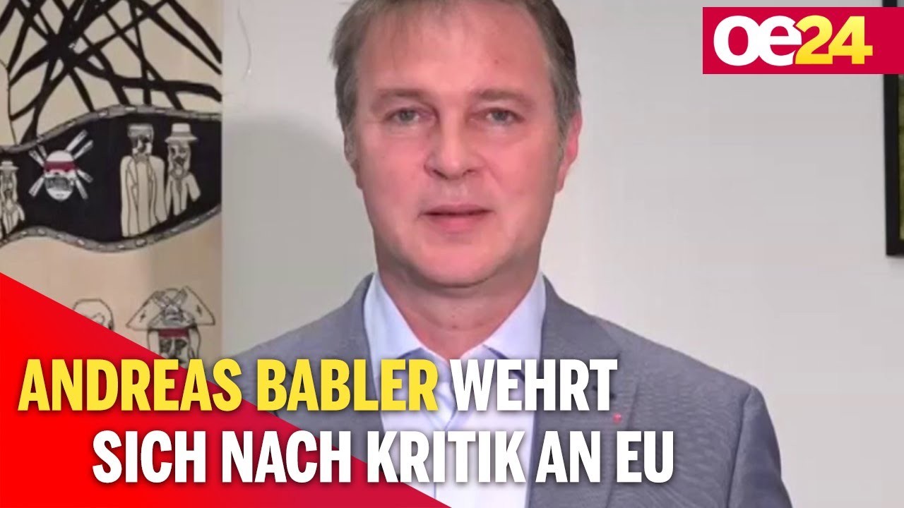 Andreas Babler wehrt sich nach Kritik an EU - YouTube