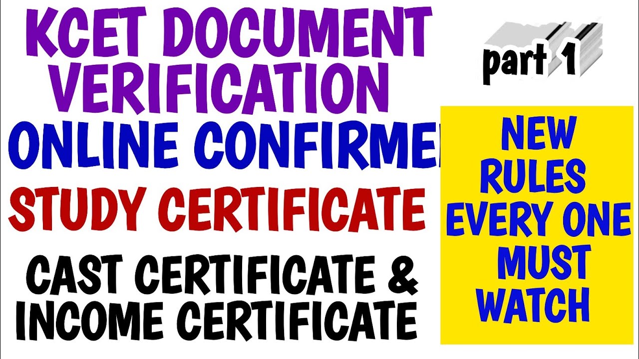 KEA DOCUMENT VERIFICATION | ONLINE CONFIRM |NEW RULES |STUDY ...