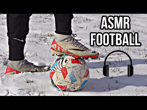 ASMR Football Training Session Snow day/ Ball Mastery! - YouTube