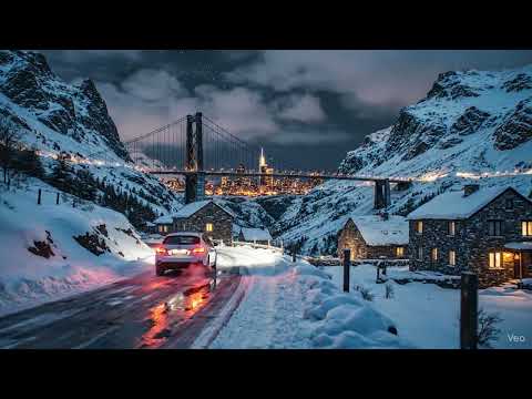 Karanlık Kış Vadisinde Yalnız Bir Araç • Sinematik Kısa Video