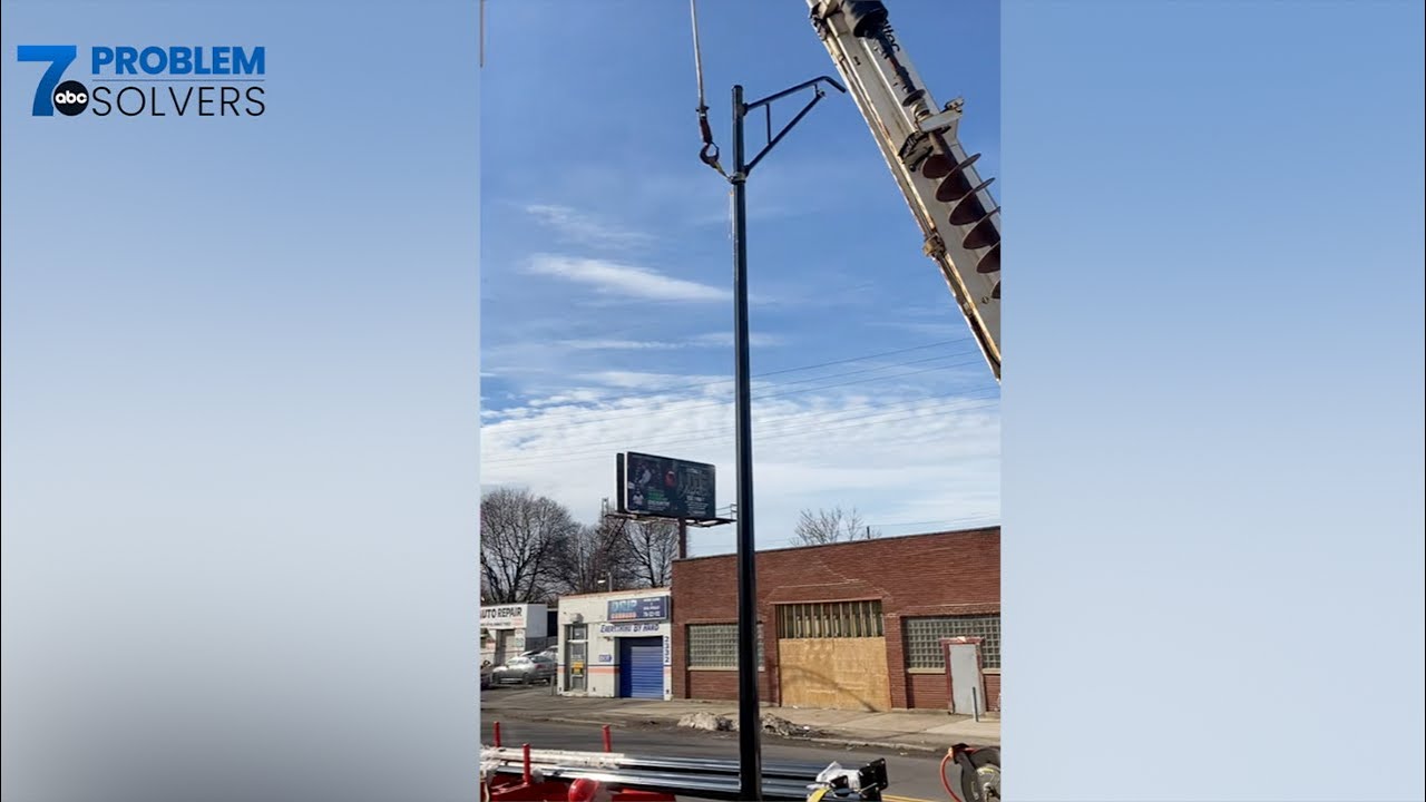 'You got it done': Missing light pole on Bailey Avenue reinstalled ...