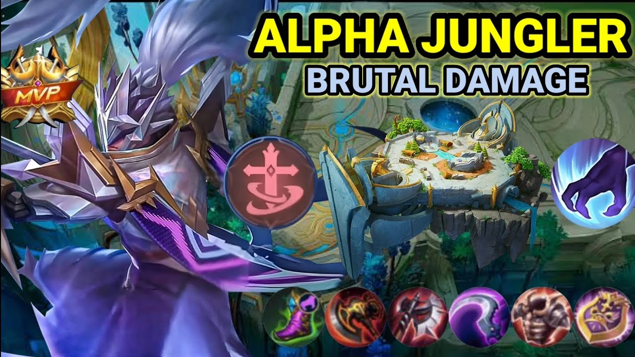 Alpha Jungler Brutal Damage With Item Build And Emblem Set #alpha # ...